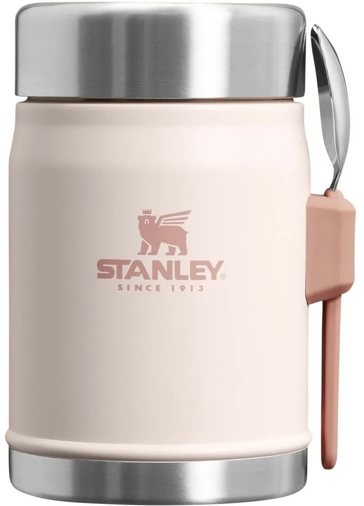 STANLEY termoska jídelní 400ml se lžící/vidličkou Rose Quartz