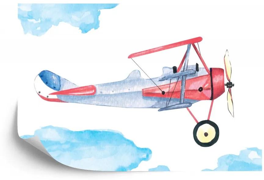 Fototapeta Letadla Malovaná Akvarelem Hladký vinyl 104x70.5