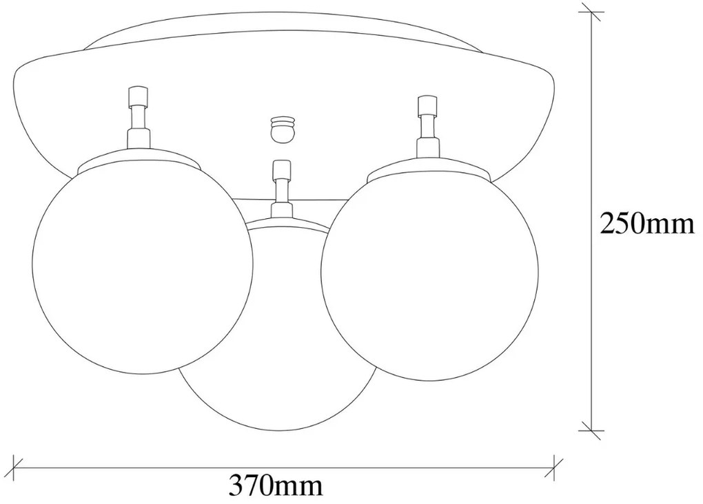 Stropní svítidlo Well zlaté