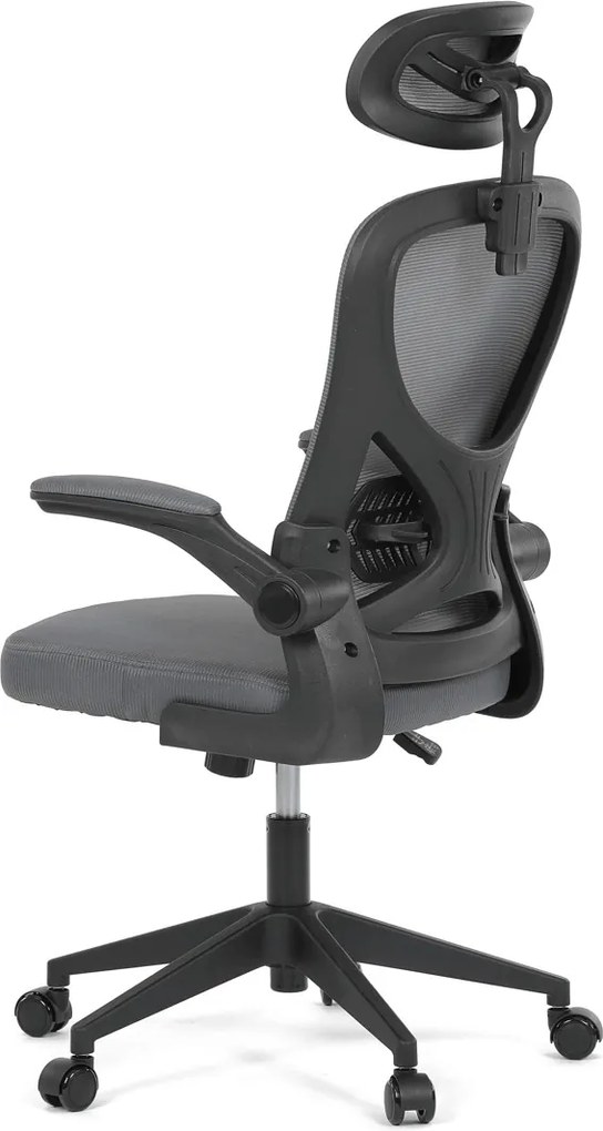 Ergonomická kancelářská židle ALEXANDRE - šedá síťovina