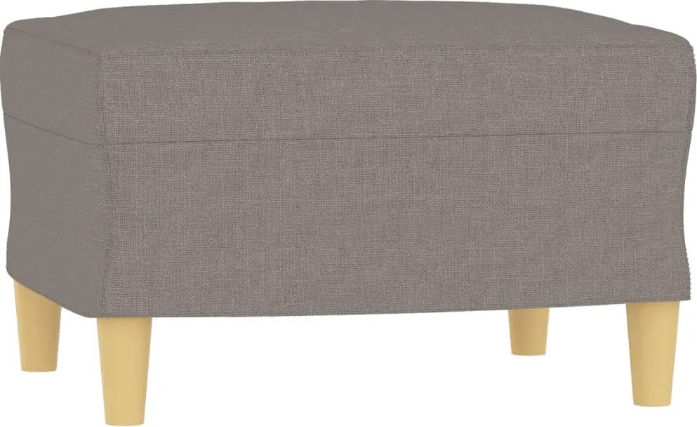 3místná pohovka s podnožkou taupe 180 cm textil 3201080