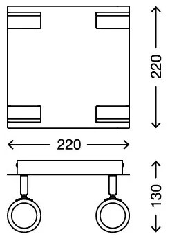 Briloner 2212-048 - LED Koupelnové bodové svítidlo SURF 4xLED/4,5W/230V