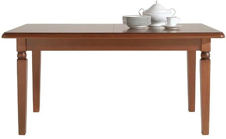 Rozkládací jídelní stůl Komtesa 1, MDF + dřevo, kaštan / ořech italský, 160x78x90 cm