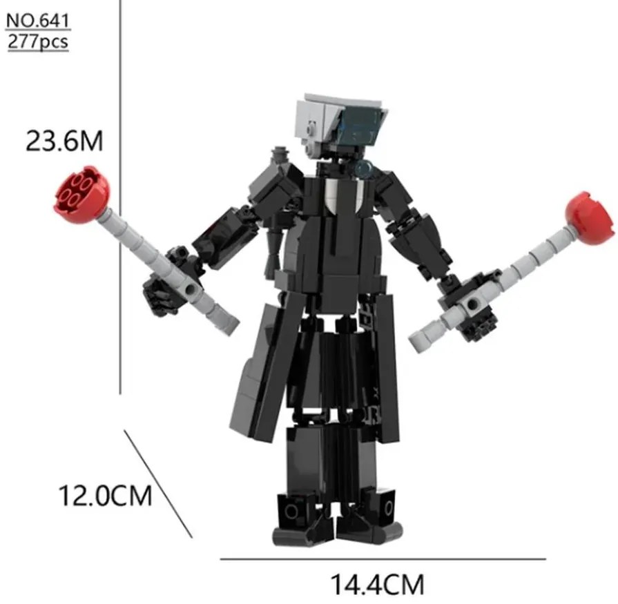 Skibidi Toilet figurky - stavebnice Varianta: č. 641 - 277 ks