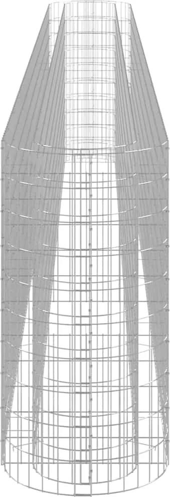 Gabionový vyvýšený záhon pozinkované železo 540 x 50 x 100 cm 152038