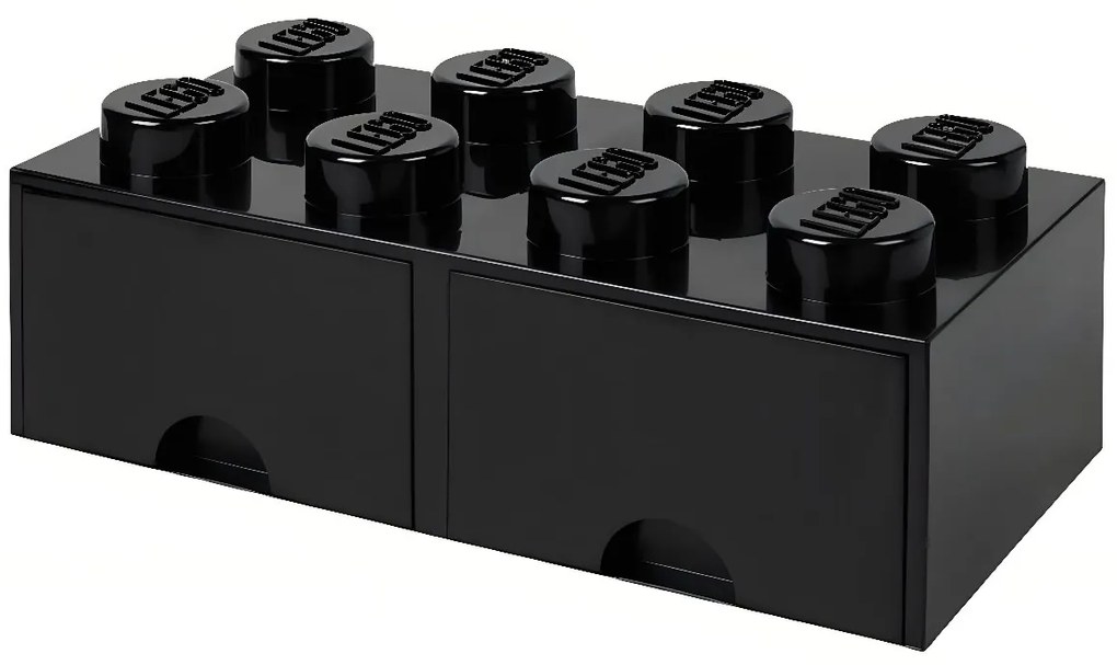 OnaDnes -20% Lego® Černý úložný box LEGO® Storage 25 x 50 cm