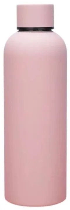 Flamenco Mystique Láhev na vodu 500 ml termoláhev nerezová ocel SOFT TOUCH světle růžová BD46R