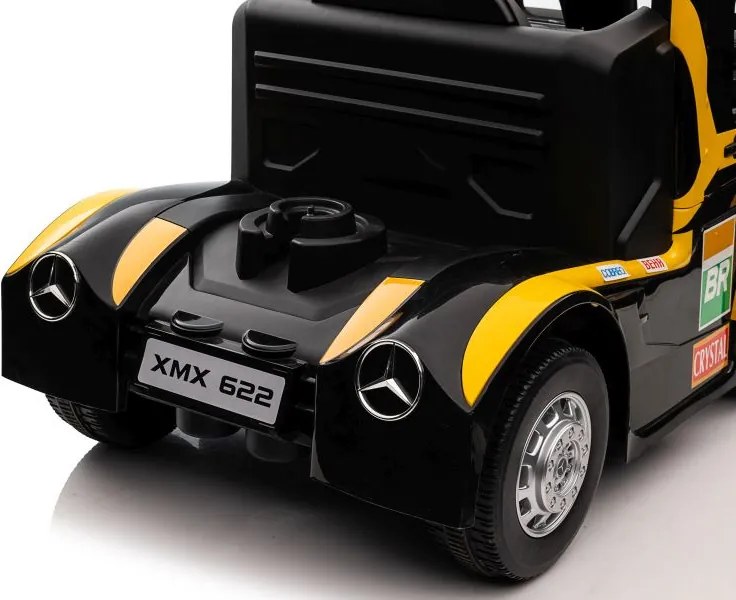 LEAN CARS Elektrické autíčko Mercedes XMX622, LED světla, dálkové ovládání, žluté