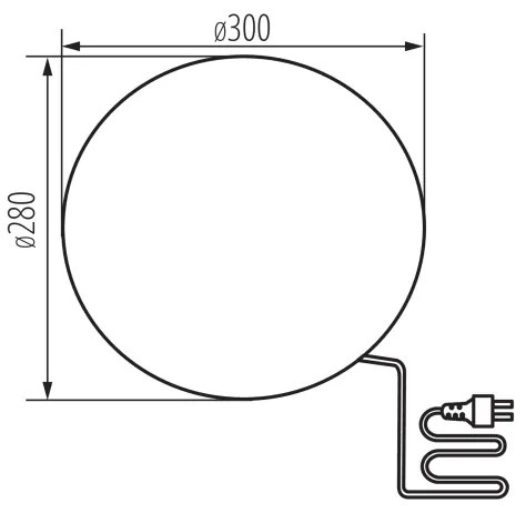 Kanlux 24651 - Venkovní lampa STONO 1xE27/25W/230V pr. 30 cm IP65