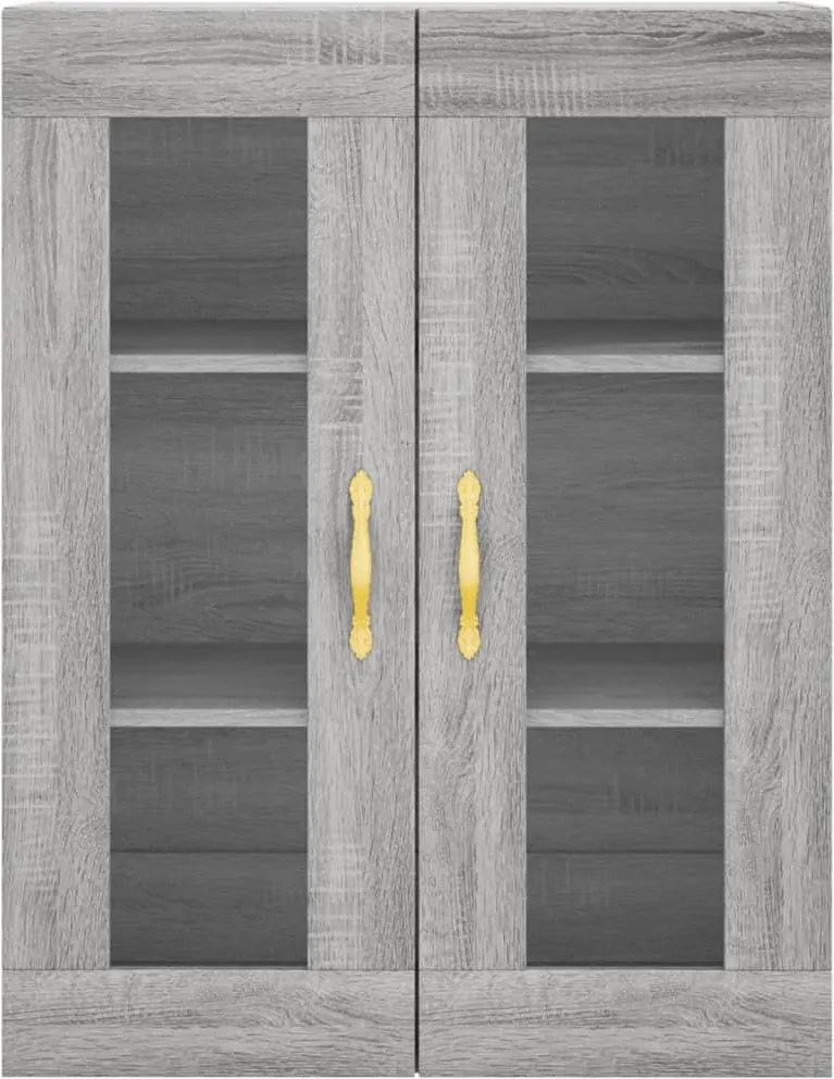 Skříň highboard šedá sonoma 69,5 x 34 x 180 cm kompozitní dřevo 3198391