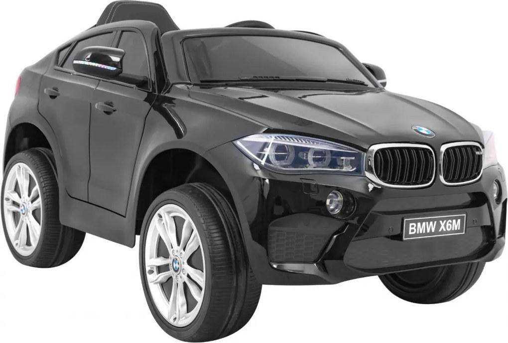 Ramiz Dětské elektrické autíčko BMW X6M lakované - černé SUV + dálkové ovládání