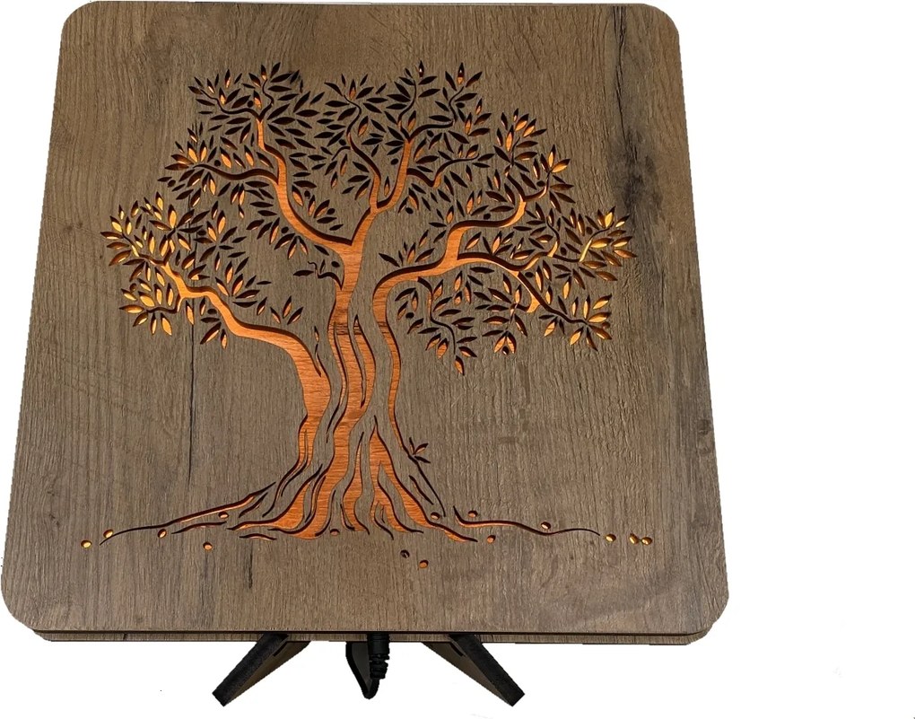 Li-Go "Olivovník" lampa 31x31 cm provedení povrchu: černá s patinou