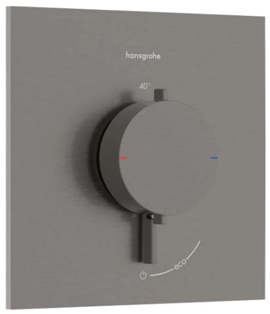Hansgrohe Ecostat Comfort E - Termostatická baterie pod omítku, kartáčovaný černý chrom 33710340