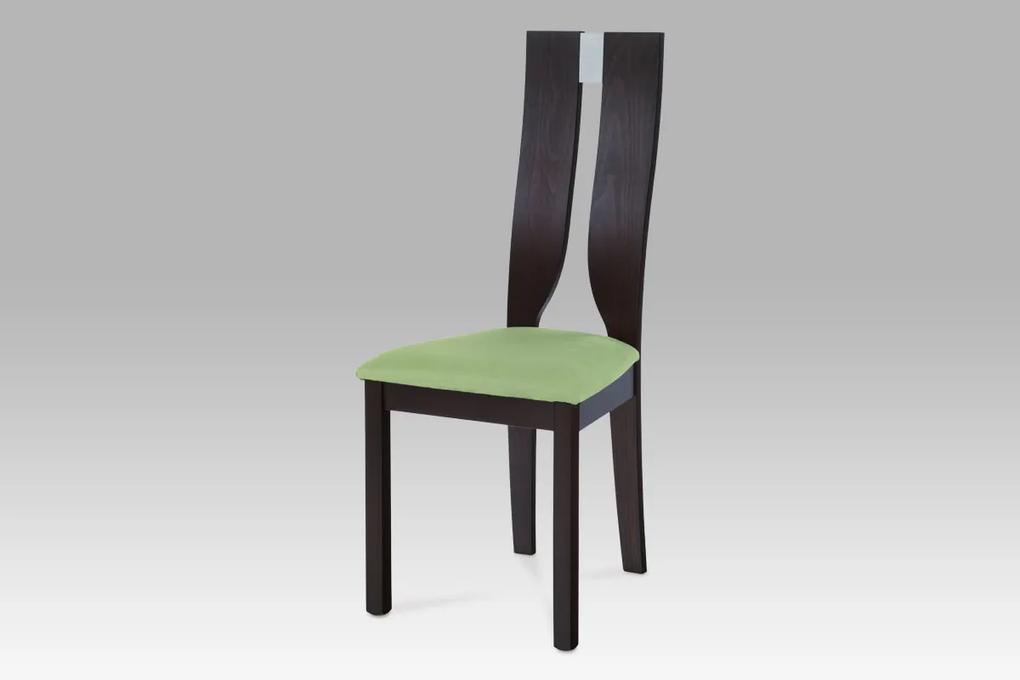 Jídelní židle dřevěná dekor wenge S PODSEDÁKEM NA VÝBĚR BC-22407 BK