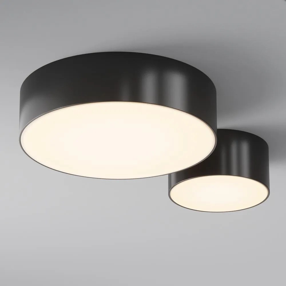 M O431CL-L30B3K Stropní svítidlo Zon IP65 3000K 30W 2200lm černý hliník teplá bílá - MAYTONI