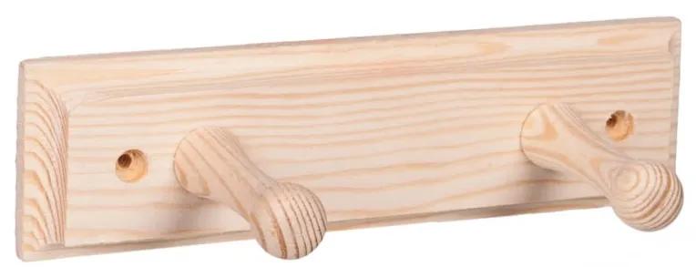 ČistéDřevo Nástěnný věšák dřevěný 20cm