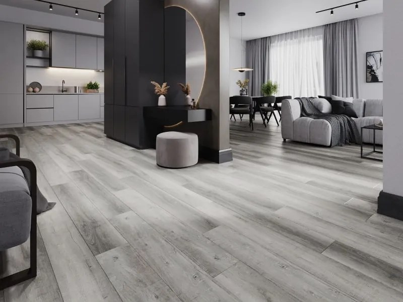 Mexen Santa Clara vzorek vinylových panelů SPC 6,5 mm, podložka IXPE 1,5 mm, 4 V-Fuga, Dub - F1010-S