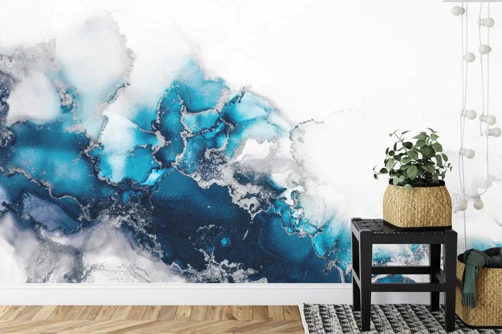Fototapeta Marble Ink Abstract Art From Exquisite Original Painting For Abstract Background . Painting Was Painted Pattern Of Ombre Alcohol Ink . Strukturální vinyl 416x290