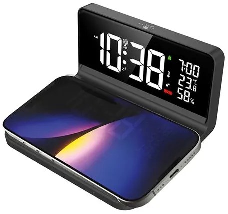 Hodiny Solight CA06 s Qi bezdrátovým nabíjením