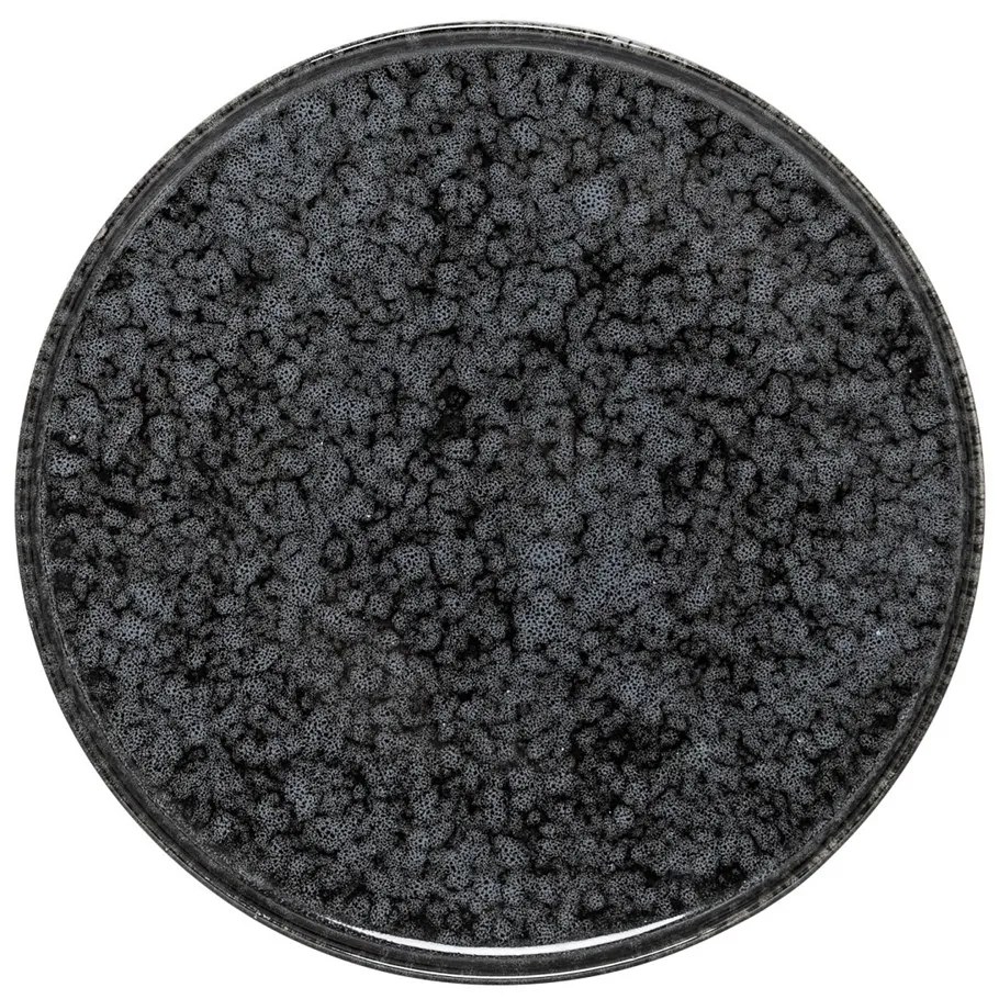 Bloomingville Kameninový talíř Noir 18 cm