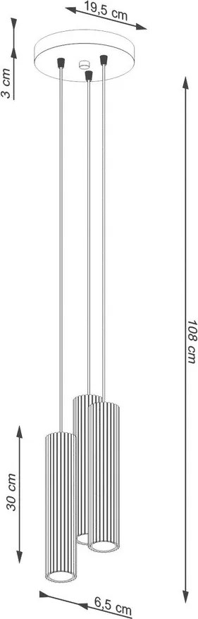 Taupe kovové závěsné svítidlo ø 19,5 cm Gleam – Sollux
