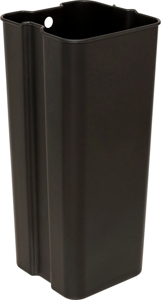 Odpadkový koš s pedálem DELTA, kovový, 30 l, černý