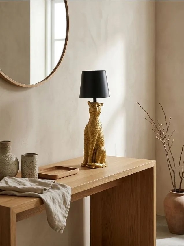 Sinsay - Stolní lampa ve tvaru geparda - zlatá