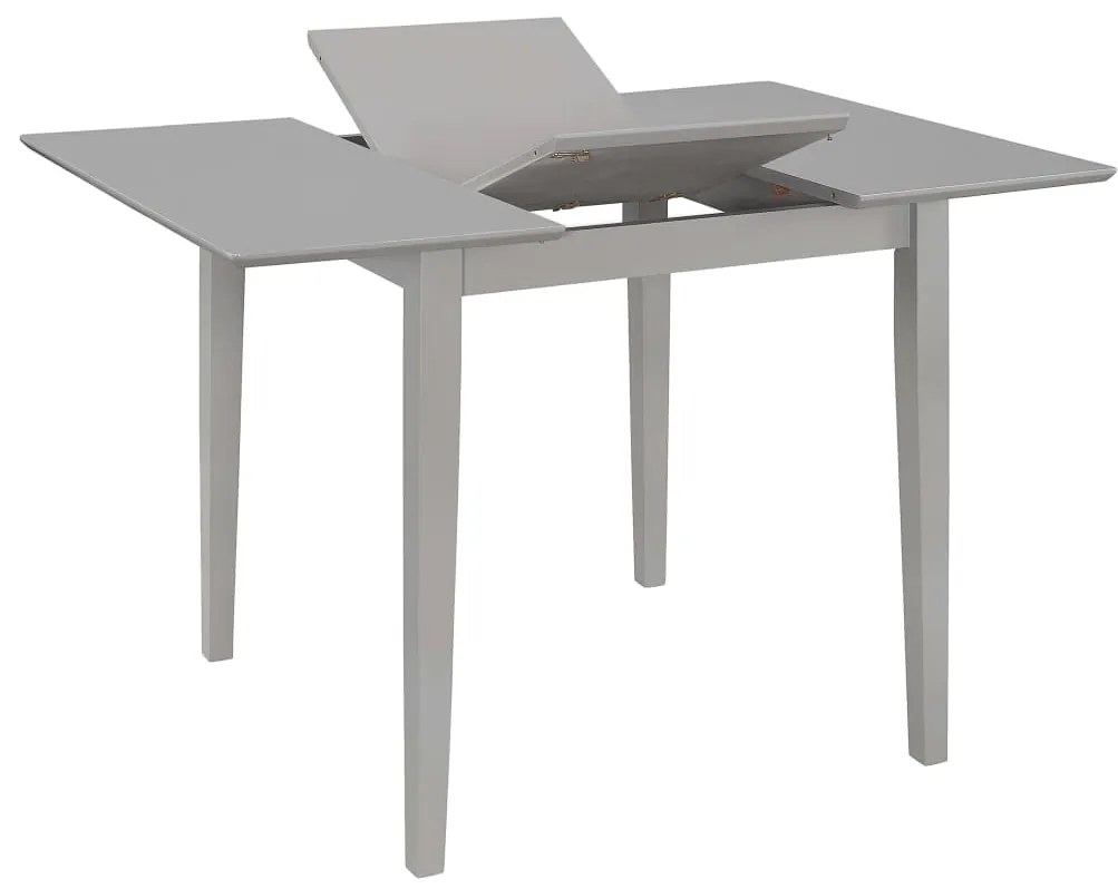 Rozkládací jídelní stůl šedý (80–120) x 80 x 74 cm MDF 247627