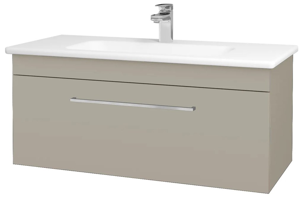 Dřevojas Koupelnová skříň ASTON SZZ 100 Varianta: N01 Bílá lesk / Úchytka T06 / IND Individual