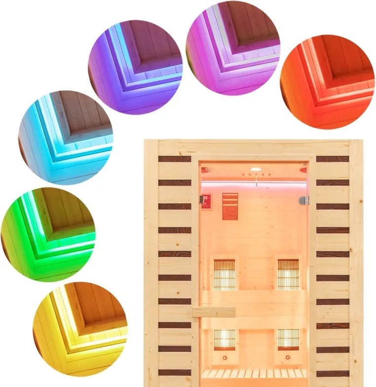 BPS-koupelny Infrasauna Relax HYD-6714 180x150, 3-4 osoby