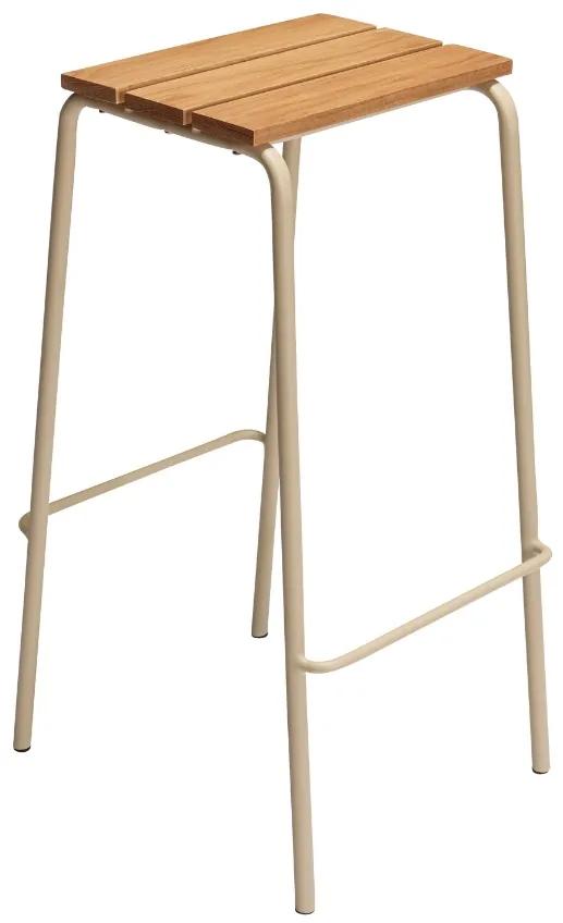 OnaDnes -20% Dřevěná barová židle Hübsch Stilt 76 cm