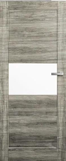 posuvné interiérové dveře do pouzdra TEO model 3 Průchozí rozměr: 70 x 197 cm, Orientace dveří: Levé dveře, Dekor: Dub stříbrný
