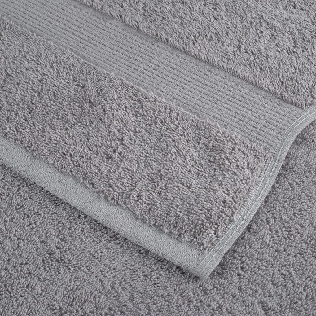 Prémiové ručníky pro hosty SOLUND 2 ks šedé 30x50 cm 600 g/m² 137302