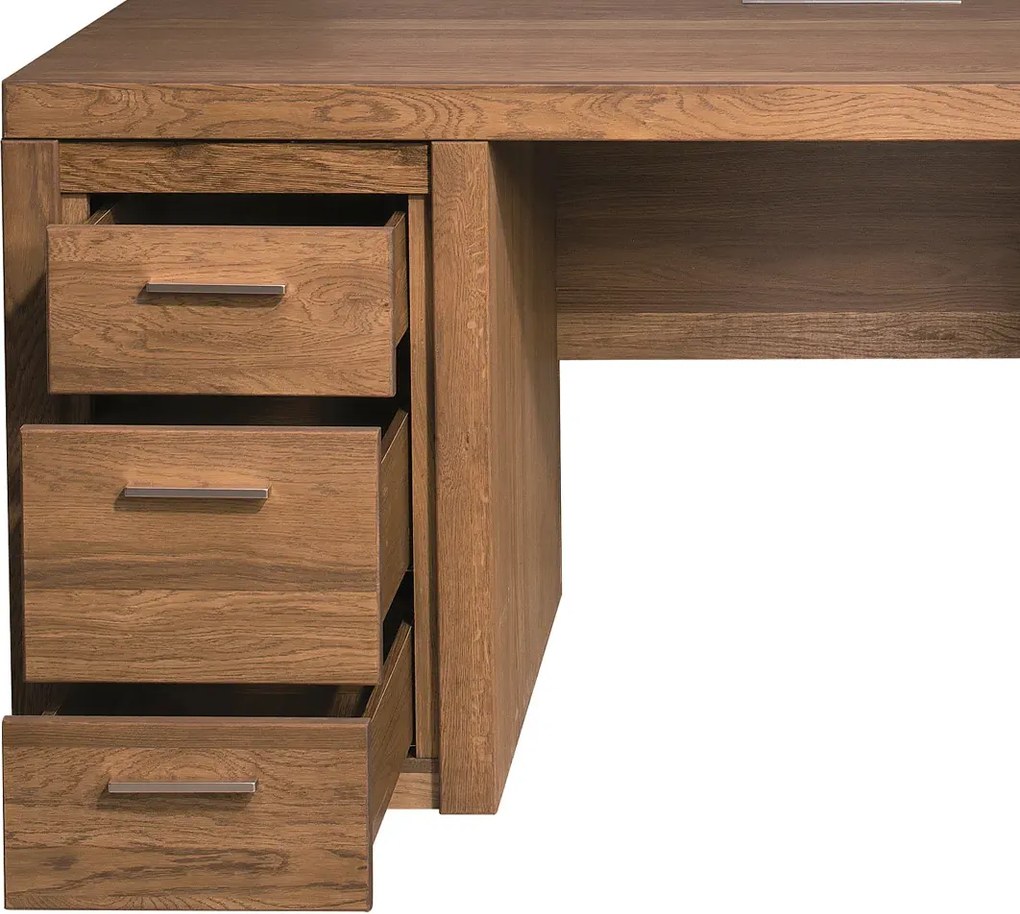 Psací stůl s nabíjecí stanicí Velvet II 37 177 cm z masivu dub Rustikal