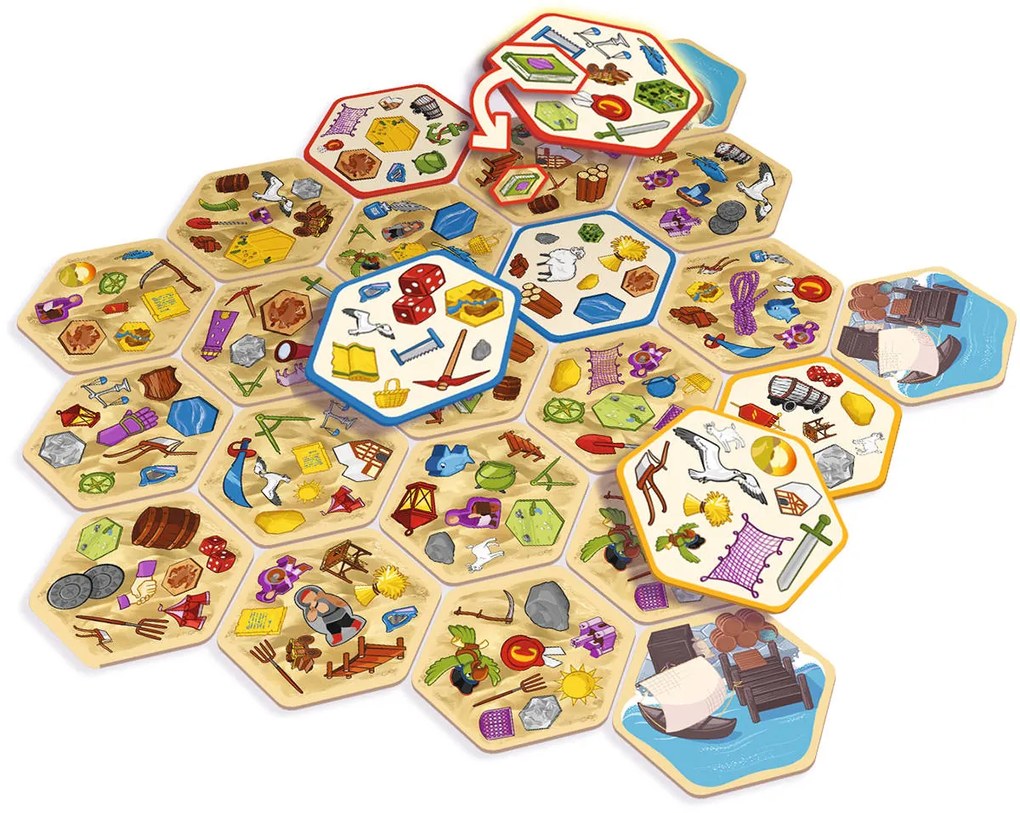 ASMODEE Hra postřehová Dobble Catan CZ *SPOLEČENSKÉ HRY* asdobcat08m
