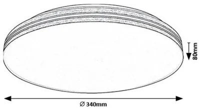 Rabalux OSCAR2 LED stropní svítidlo 71173