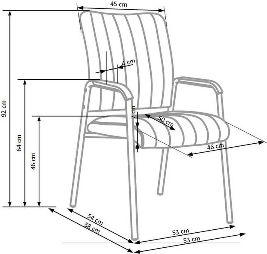 Konferenční židle Vigor, černá