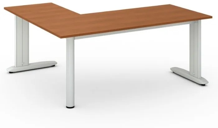 B2B Partner Rohový kancelářský psací stůl PRIMO FLEXIBLE L 1800 x 1600 mm, třešeň