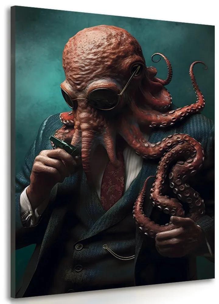 Obraz zvířecí gangster chobotnice - 40x60