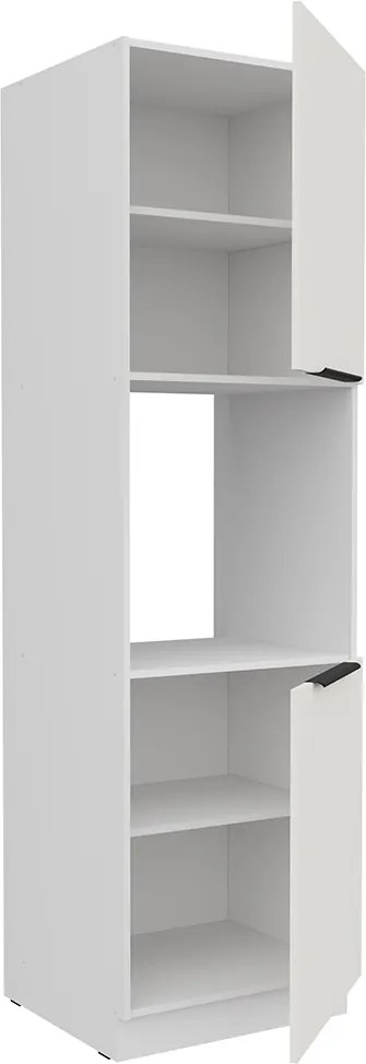 ARIA wh | vysoká skříňka 60 DP-210 2F na vestavnou troubu | 60 cm | ANTI FINGERPRINT povrch | bílá