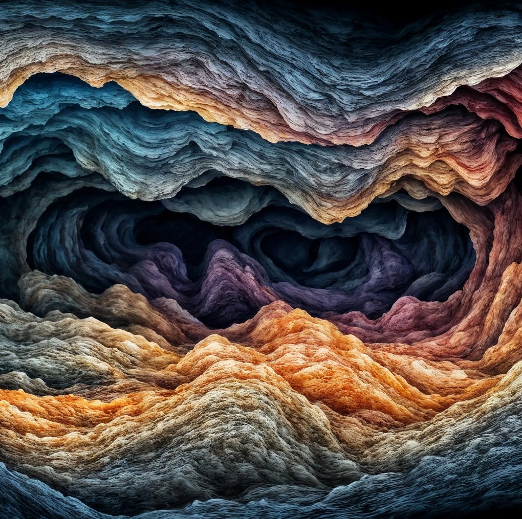 Obraz na plátně - Do temných hlubin FeelHappy.cz Velikost obrazu (šířka x výška): 300 x 100 cm