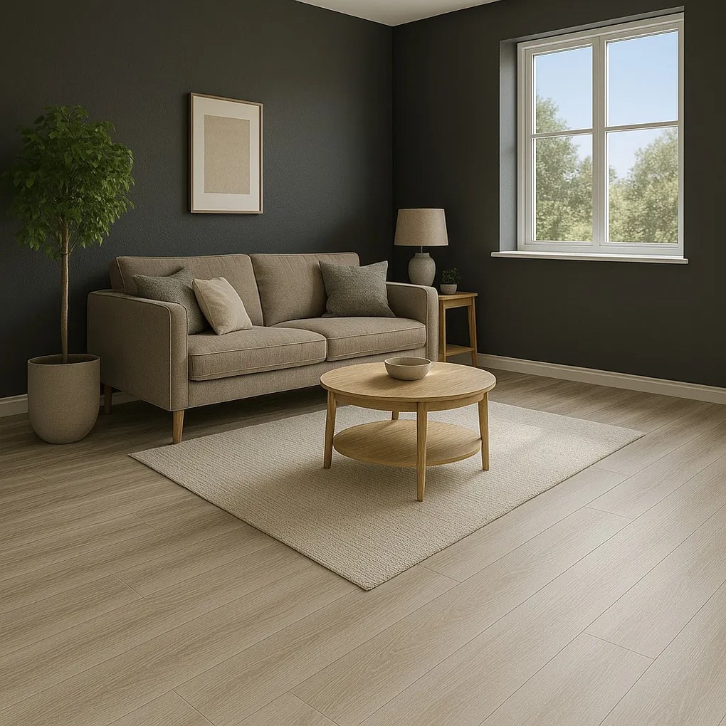 IVC Commercial, PVC podlaha - lino March wood 2203, na míru, šíře 4m, béžová, bez podkladu, dětský pokoj