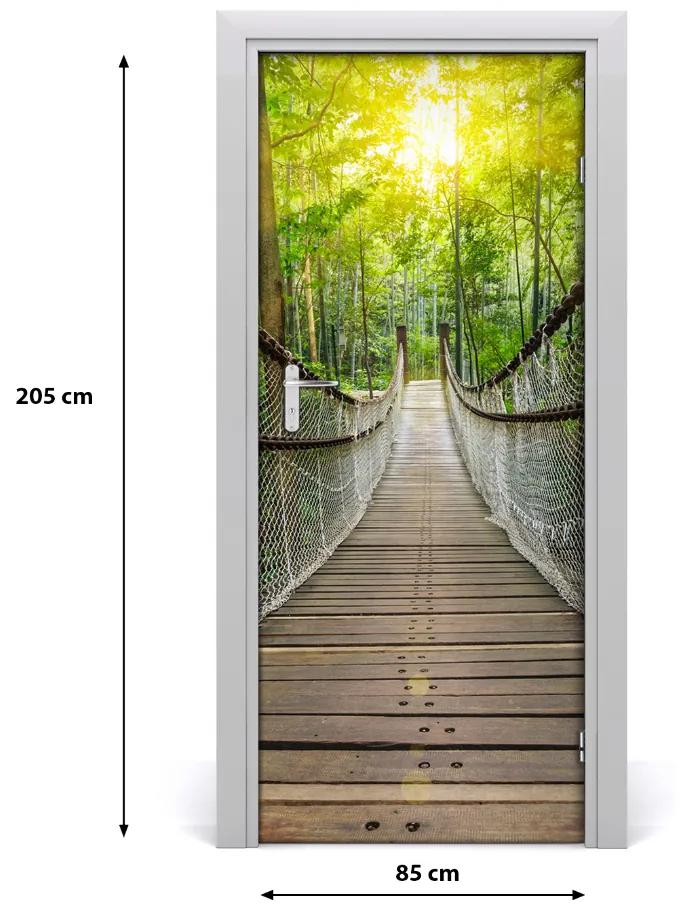 Fototapeta na dveře visací most 85x205 cm