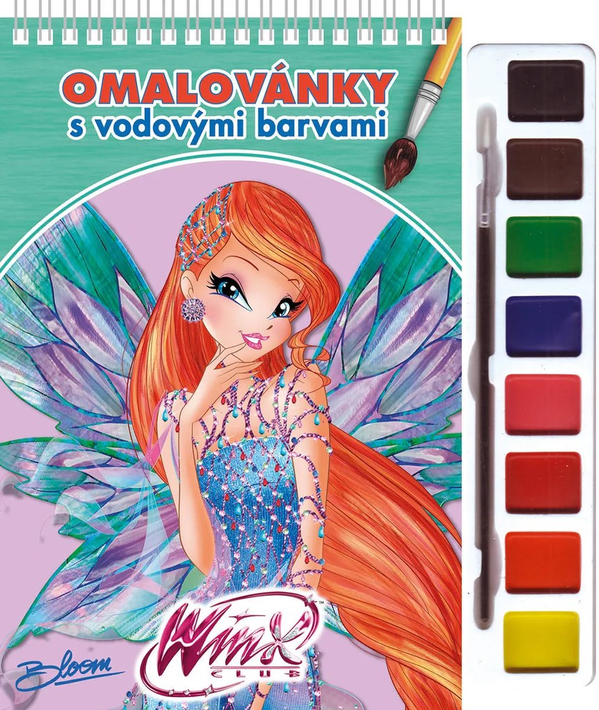 AKIM Omalovánky set s barvami a štětcem WinX Club 707851