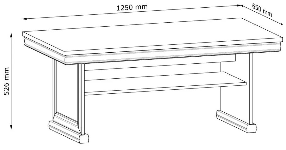KORA a | konferenční stolek KL2 | 125x65 cm | andersen