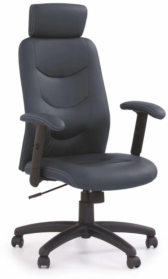 Kancelářská otočná židle STILO - ekokůže, černá