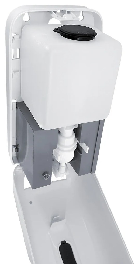 Bezdotykový dávkovač mýdla nebo dezinfekčního gelu 1l s odkapávačem a průzorem NIMCO Hygienický program HPI 31S-M-O