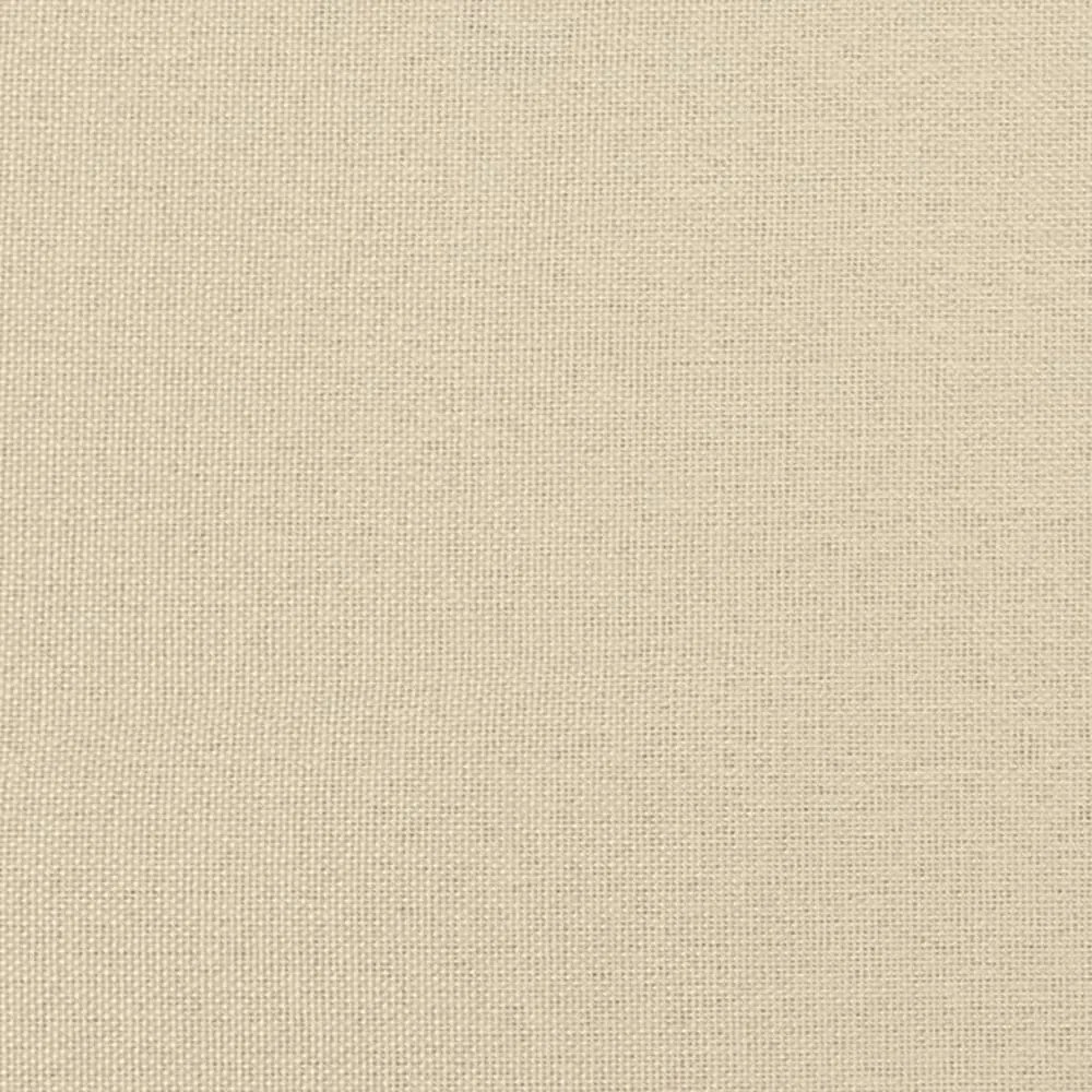Petromila 3místná pohovka s polštáři krémová 180 cm textil
