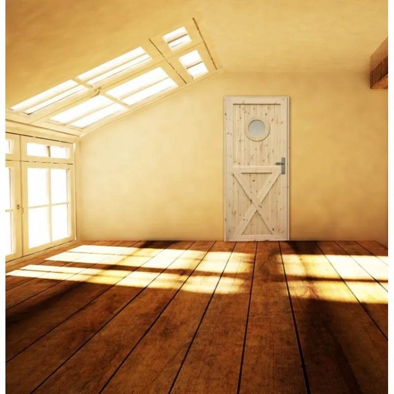 Posuvné Interiérové dveře Radex dřevěné LOFT OX Šířka dveří: 70 cm