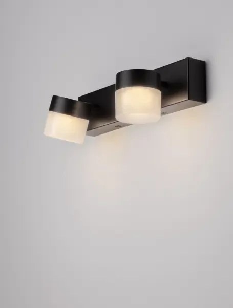 LED černé nástěnné svítidlo Teko 11W